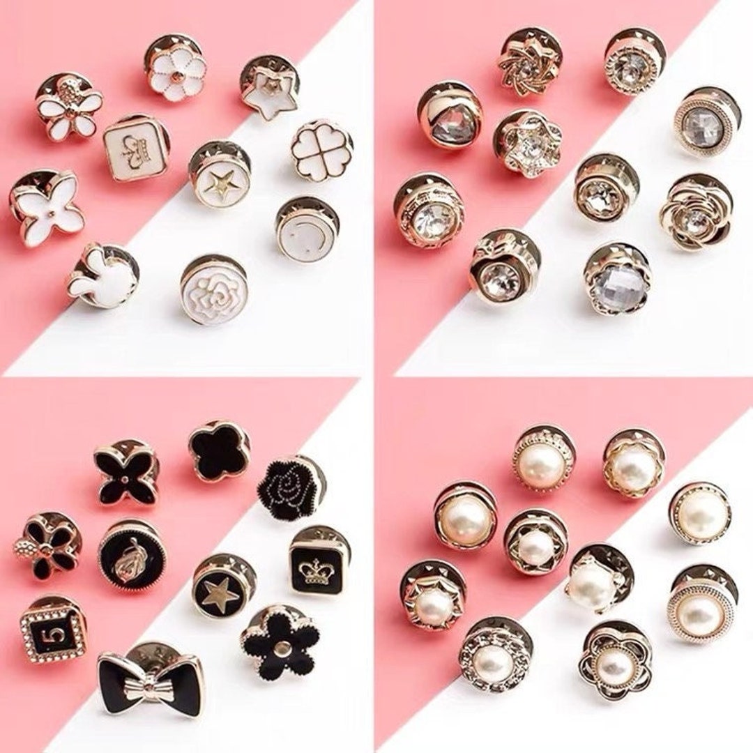 Simple Brooch Pin Shawl Button Set Prevent Accidental Exposure Buttons ...