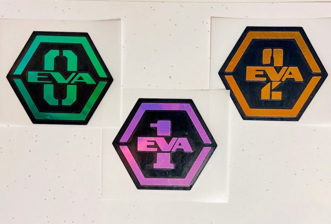 Neon Genesis Evangelion NGE EVA NERV Unit Badges Icons Car Accessory ...