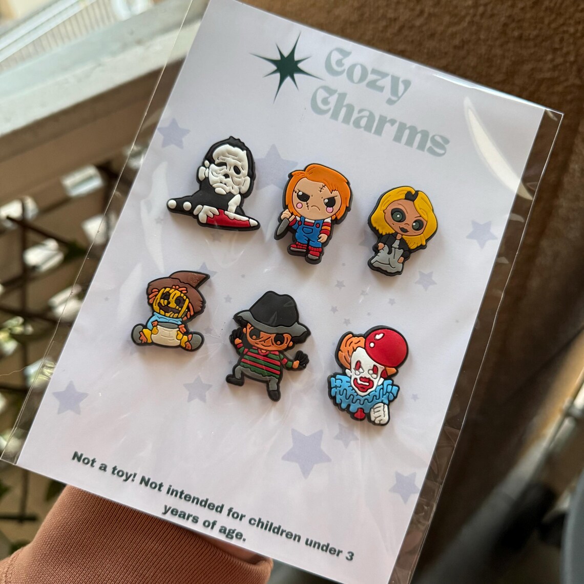 Horror Characters Chucky, Michael M, Pennywise Croc Charm Pack - Etsy
