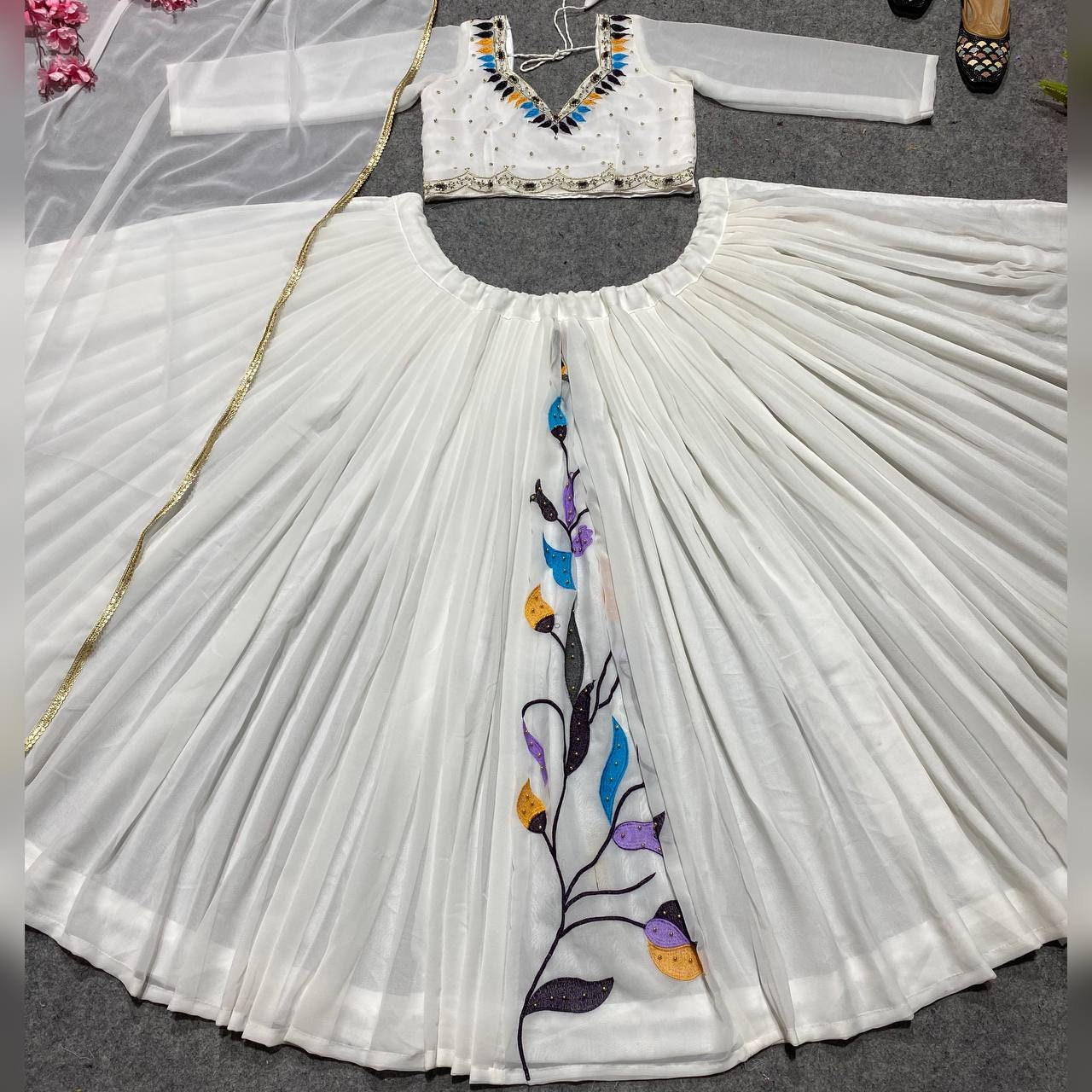 Designer Lehenga Choli for Women Party Wear Bollywood Lengha Sari ...