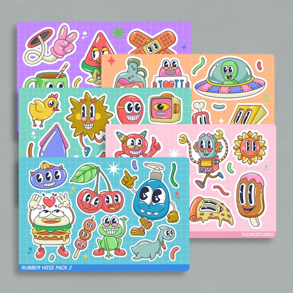 Rubber Hose Cartoon - Etsy