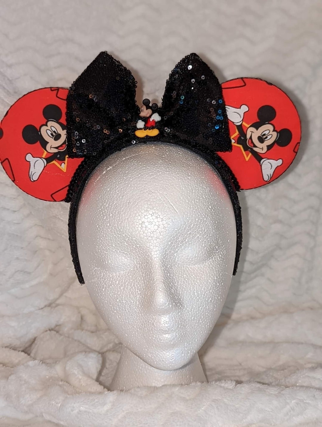 Mickey Mouse Inspired Ears, Mickey Ears, Minnie Ears, Headband - Etsy