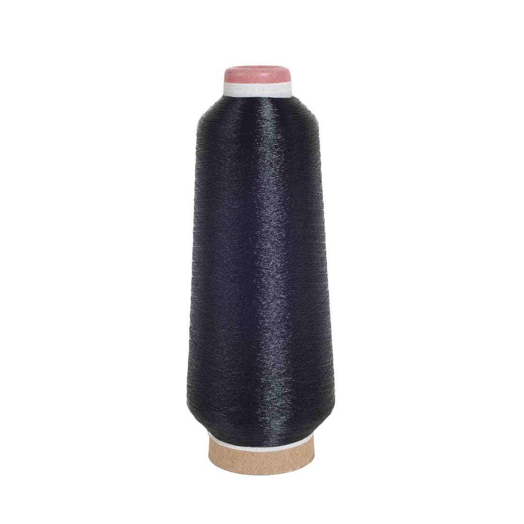 Metallic Yarn, Machine Embroidery Thread, Black Colour,4750m, 150D ...
