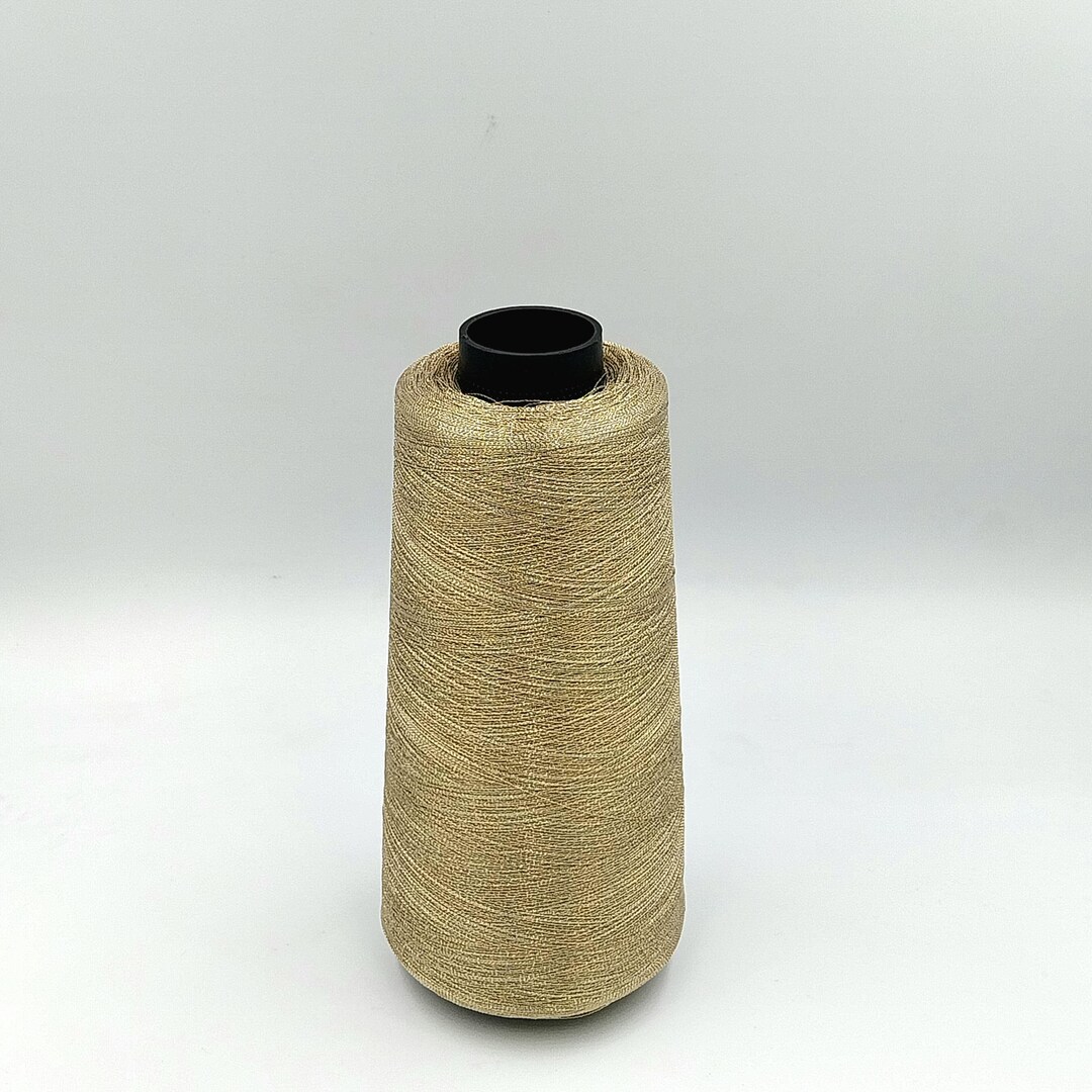 Metallic Yarn, Machine Embroidery Thread, Sand Beige Colour, 3800m ...