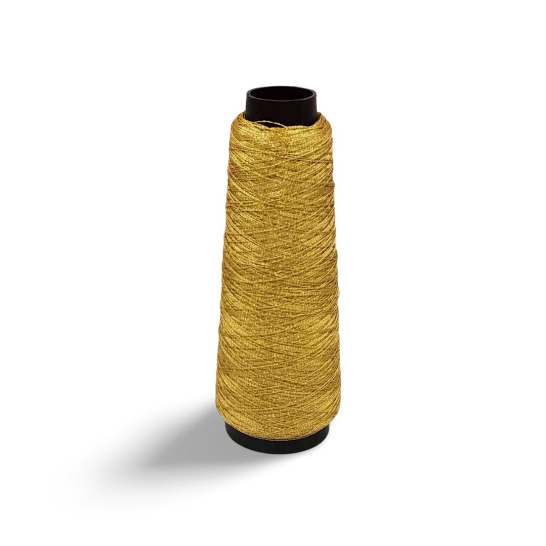Metallic Hand Embroidery Thread, Warm Gold Colour, 420m, Shiny Metallic ...