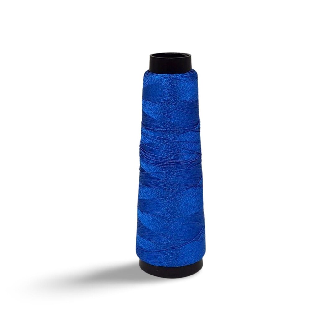 Metallic Hand Embroidery Thread, Blue Colour, 300m, Shiny Metallic Yarn ...