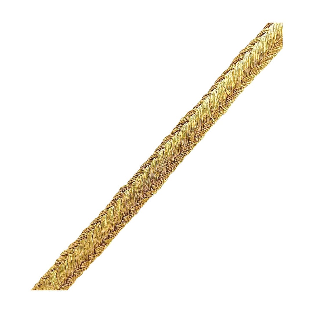 Gold Metallic Soutache Braid: 4.5mm Metallic Yarn Trim - Etsy