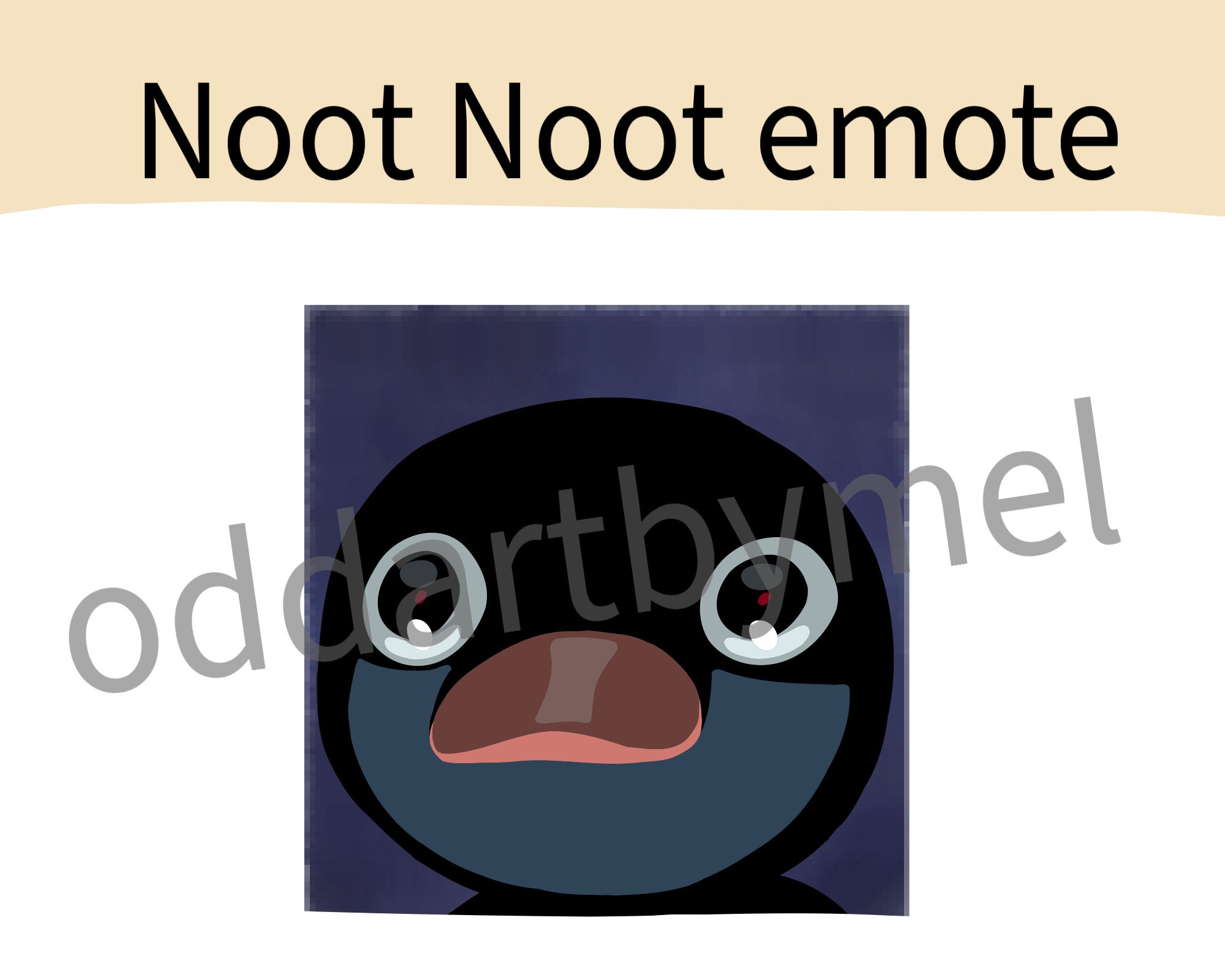 Noot Noot Stare Emote - Etsy