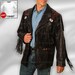 Vintage Western Leather Fringe Jacket – Men's Cowboy Rodeo Coat With ...