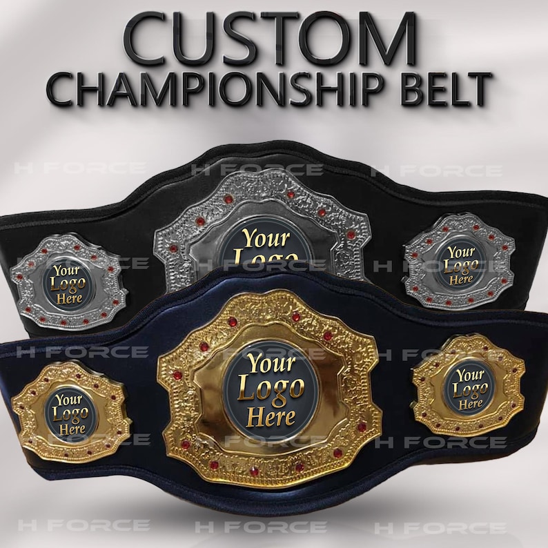 Custom Made Champion Belt / Wrestling Title Belt / Personalized Trophy ...