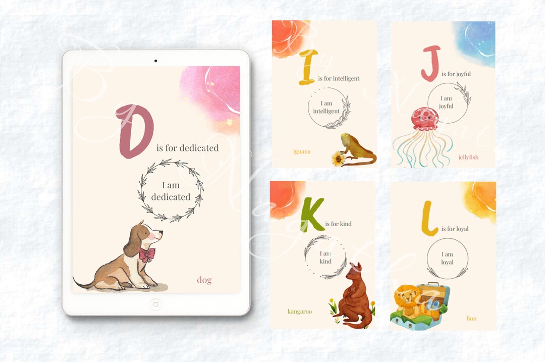 Bilingual Alphabet + POSITIVE Affirmations and Animals |download ...