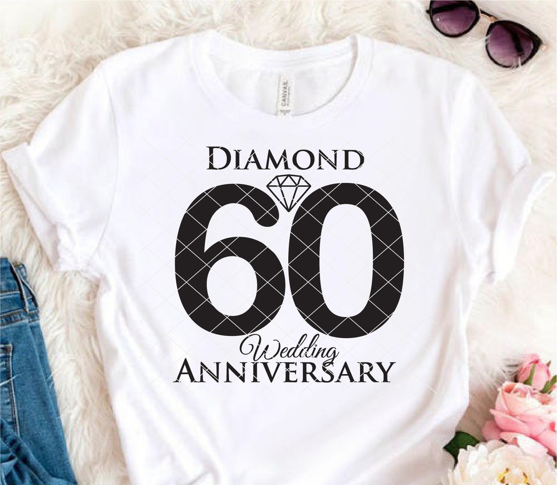Diamond 60th Wedding Anniversary SVG 60 Diamond Years SVG - Etsy
