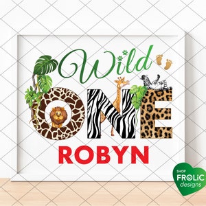 Wild One PNG Wild One Zoo Animal Safari Birthday, 1st Birthday Boy Girl ...