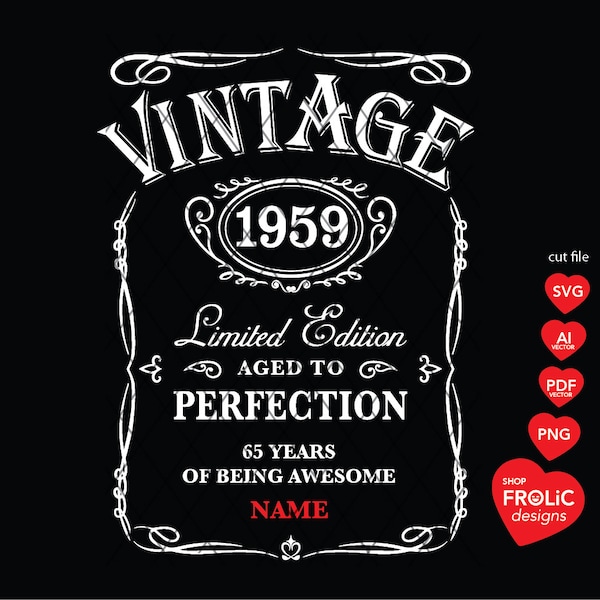 65th Birthday Svg - Etsy