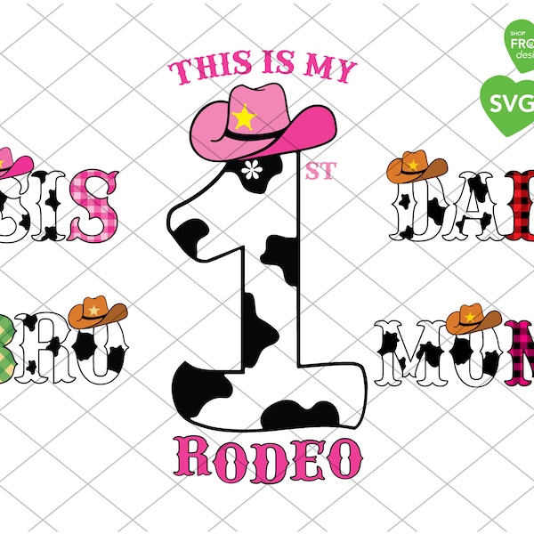 My First Rodeo Svg - Etsy