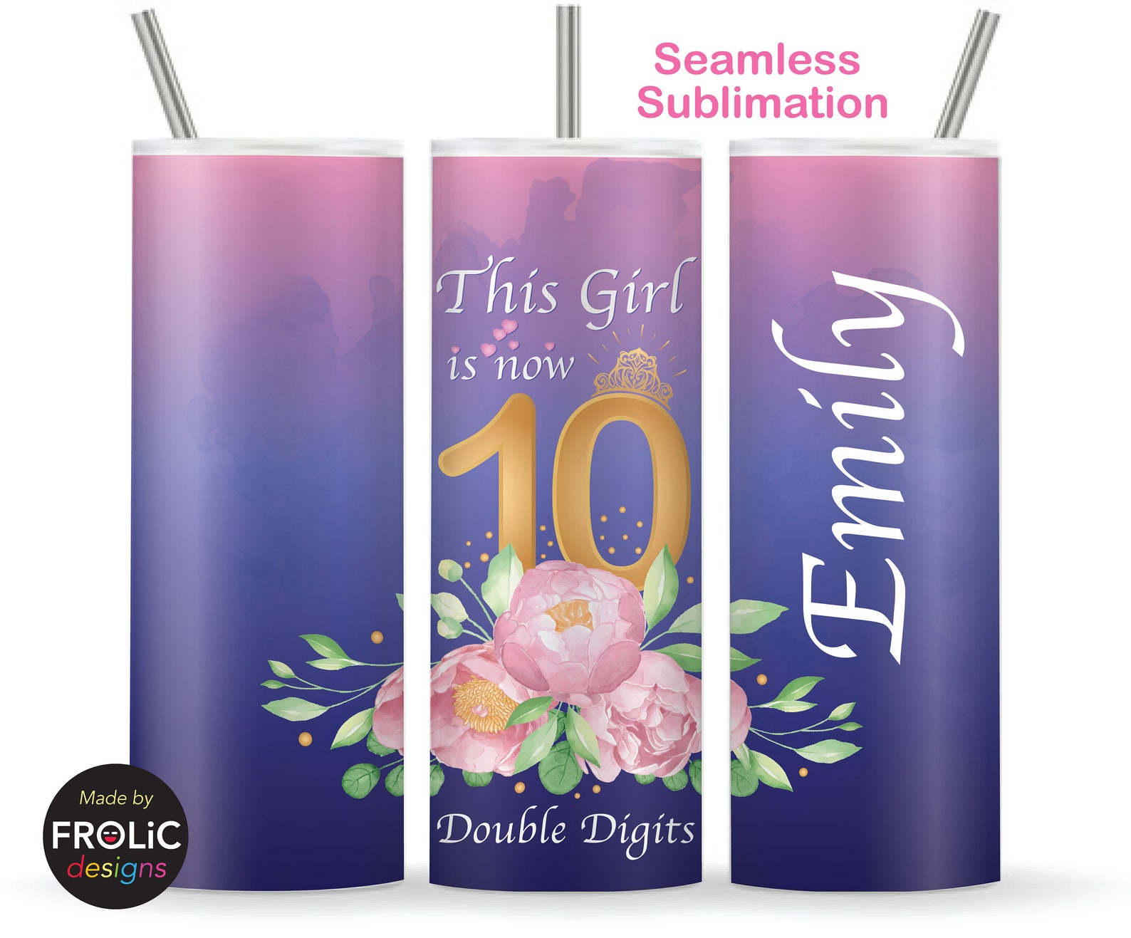 10th Birthday SVG This Girl is Now Double Digits 10th | Etsy