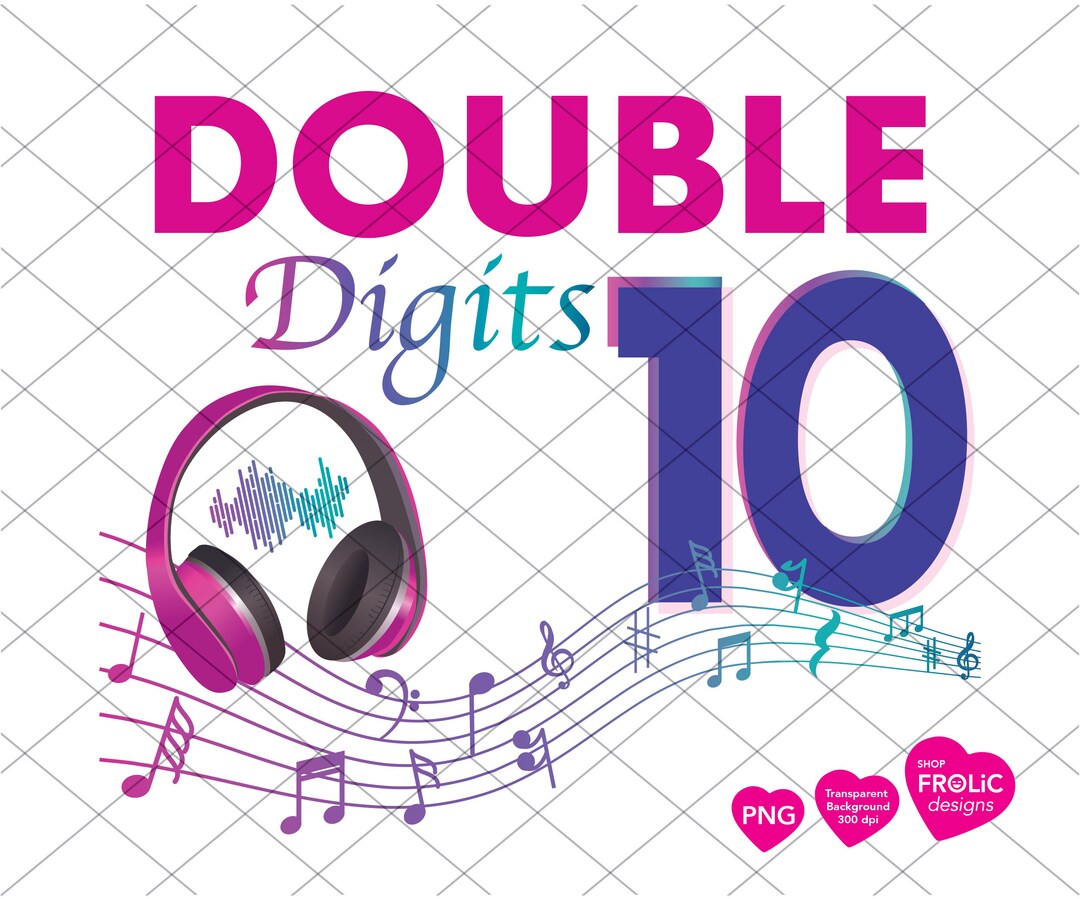 Double Digits PNG 10th Birthday Girl 10th Birthday Shirt Girl PNG ...