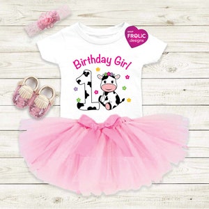 Family Bundle 1st Birthday SVG, 1st Birthday Shirt Girl SVG, Baby Cow ...