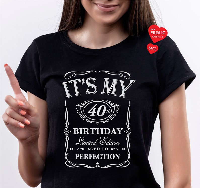 Its My 40th Birthday SVG Limited Edition Aged to Perfection - Etsy