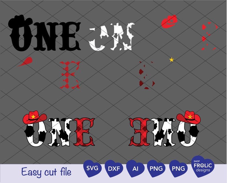 Cow ONE SVG 1st Birthday Shirt Boy SVG One Western First - Etsy