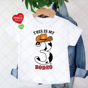 3rd Rodeo SVG Family Bundle This is My 3rd Rodeo SVG 3rd Birthday Shirt ...