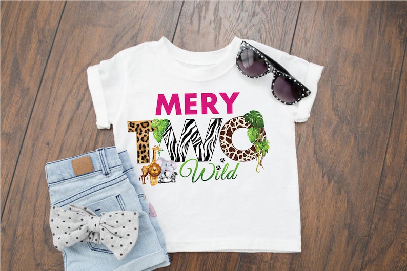 Two Wild PNG, 2nd Birthday Shirt Design, Two Wild Birthday Shirt ...