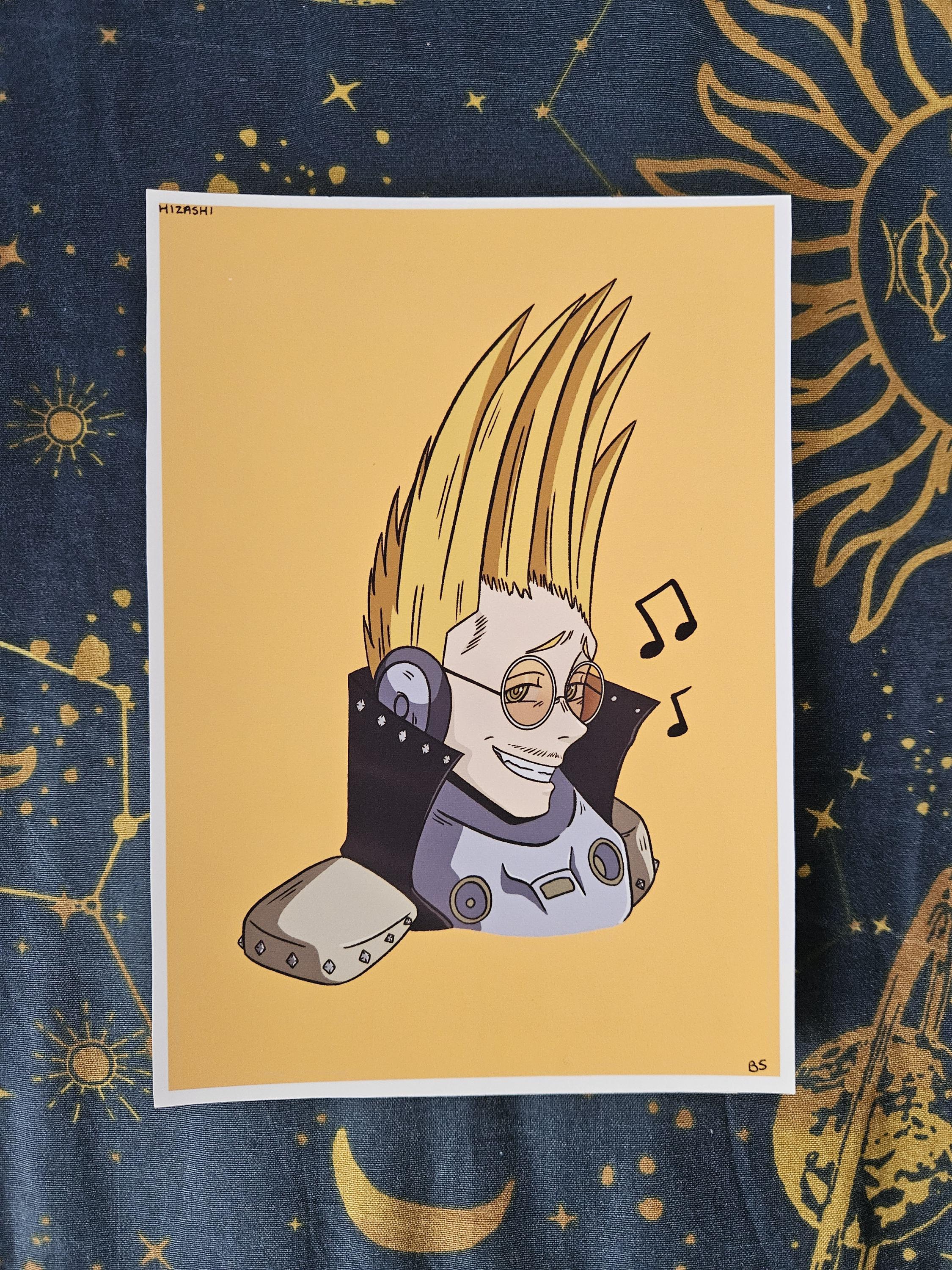 My Hero Academia Present Mic A5 Glossy Art Prints MHA BNHA Hizashi ...