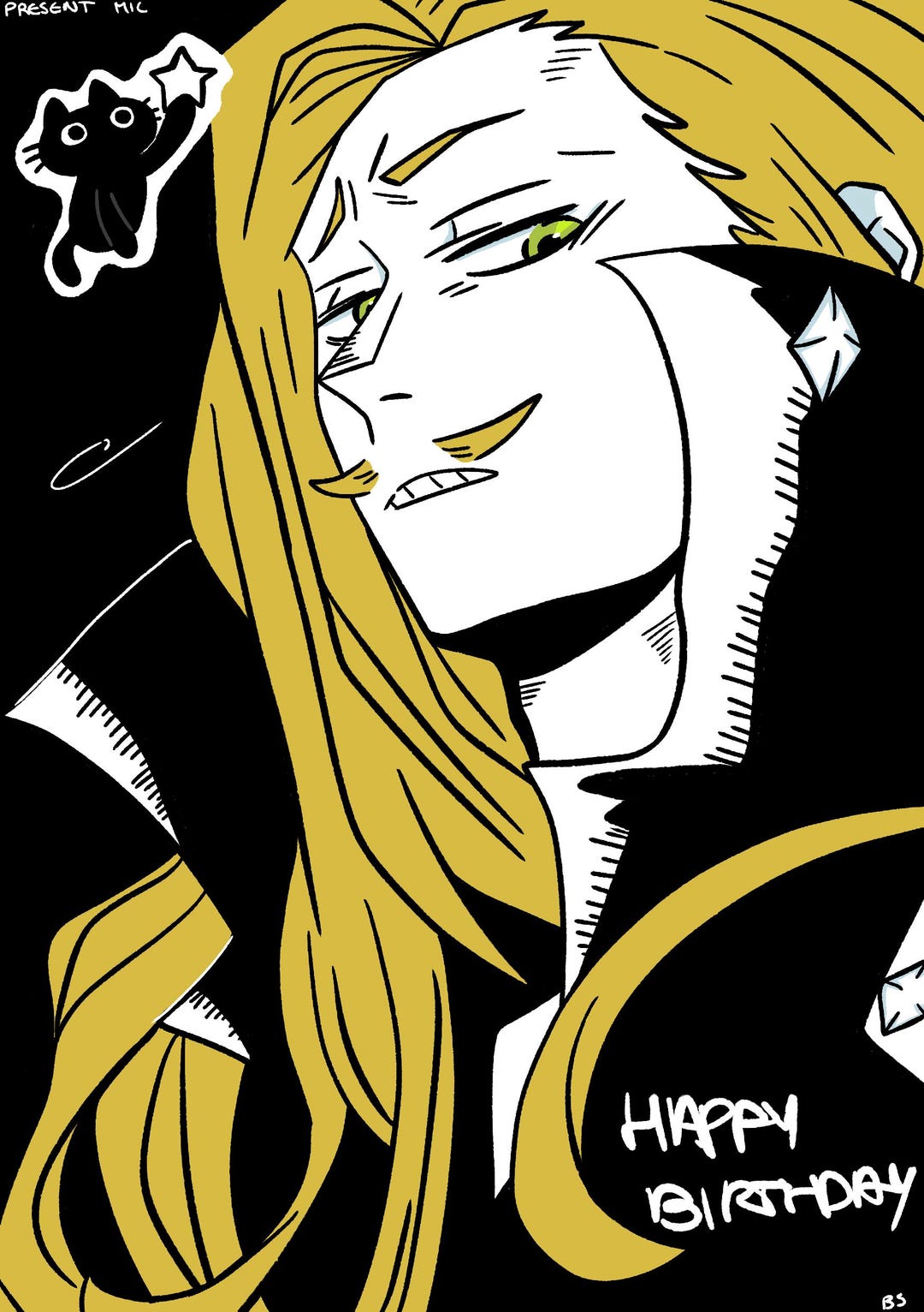 My Hero Academia Present Mic A5 Glossy Art Print | Hizashi Yamada | MHA ...