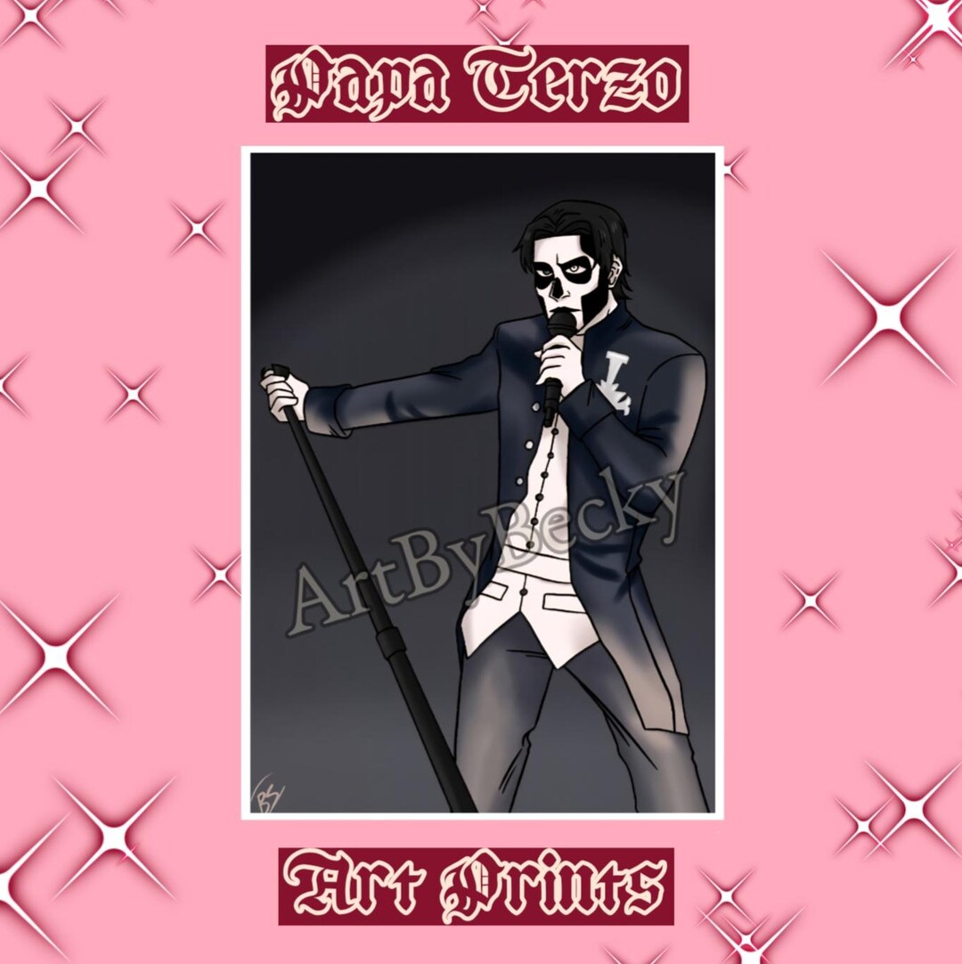 Papa Emeritus III Art Print: Ghost Band Terzo, A5 Glossy - Etsy