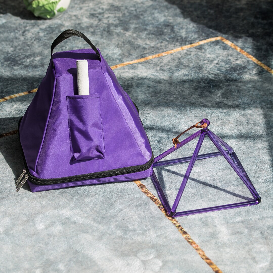 Purple Clear Crystal Singing Pyramid With Free Mallet and Bag - Etsy