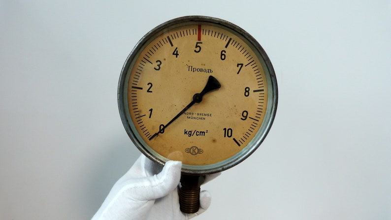 Old Manometer, Large Pressure Gauge, Air Pressure Instrument, Vintage ...