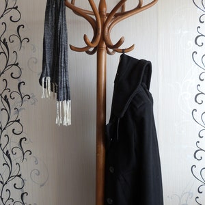Vintage Wooden Hanger, Standing Coat Rack, Antique Coat Rack, Vintage ...