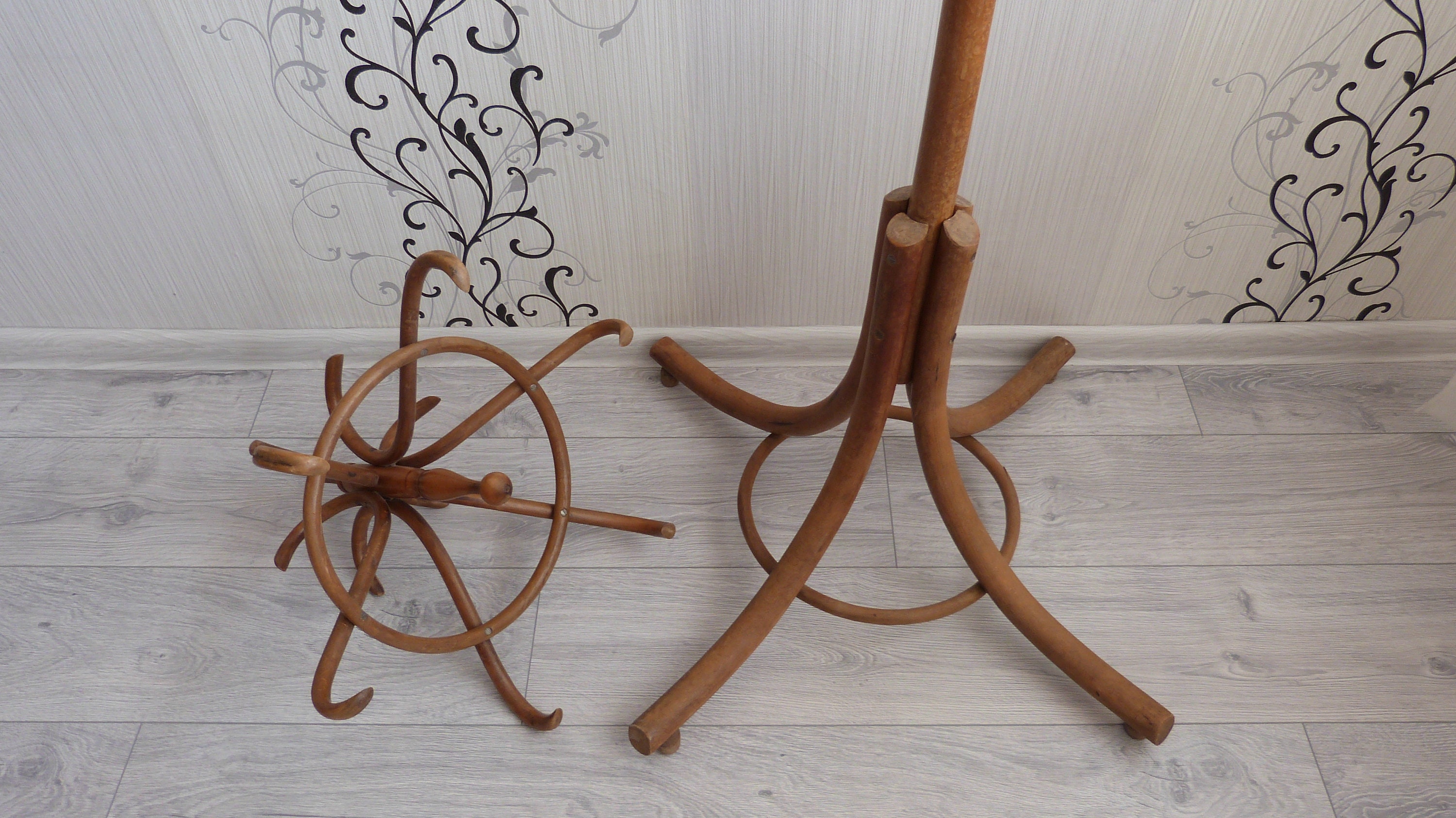 Vintage Wooden Hanger, Standing Coat Rack, Antique Coat Rack, Vintage ...