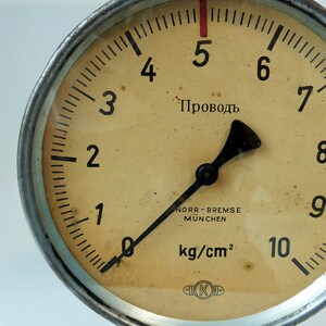 Old Manometer, Large Pressure Gauge, Air Pressure Instrument, Vintage ...