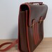 Vintage Leather Shoulder Bag, Retro School Bag, Old Unisex Bag, Brown ...
