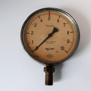 Old Manometer, Large Pressure Gauge, Air Pressure Instrument, Vintage ...