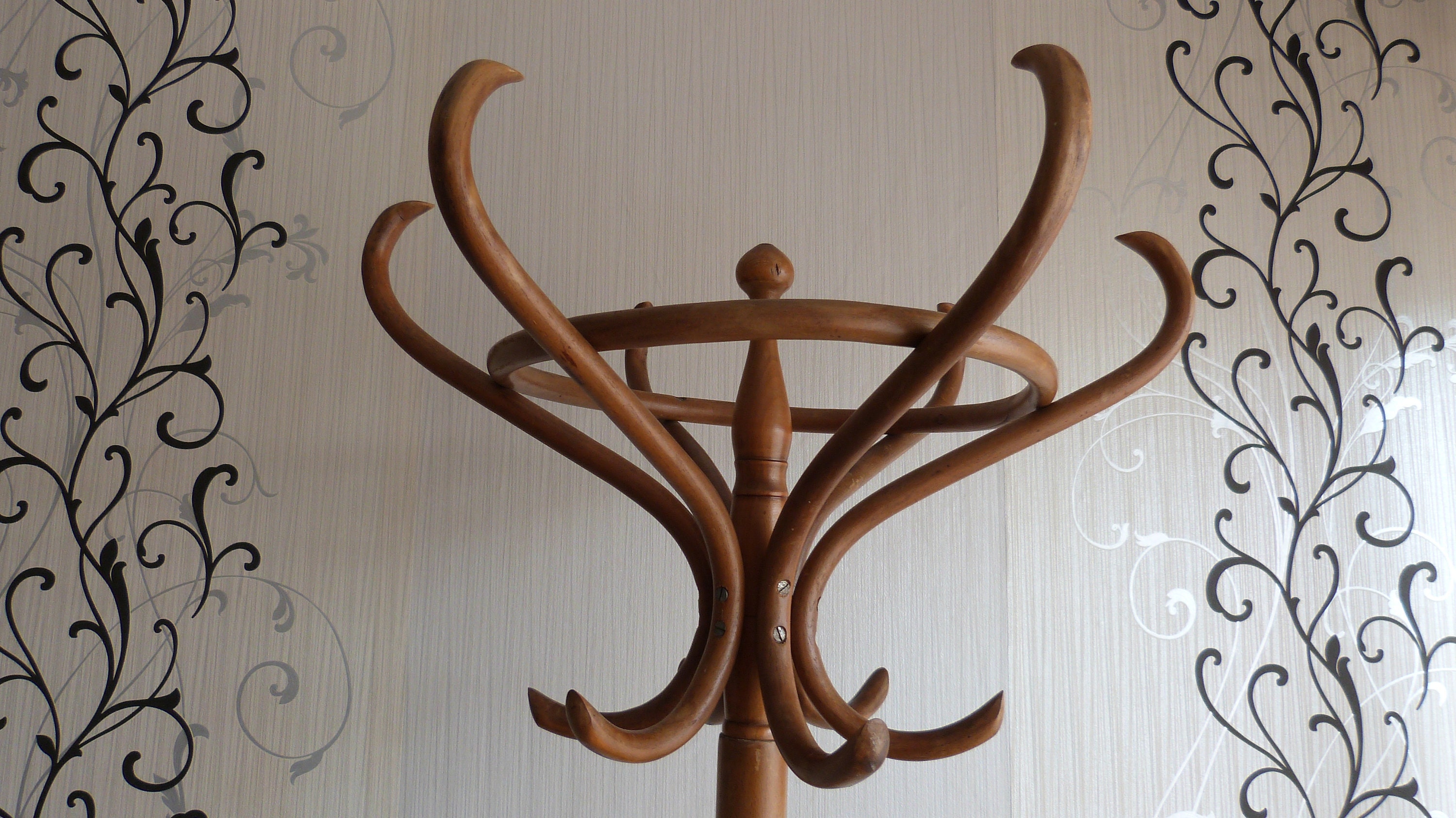 Vintage Wooden Hanger, Standing Coat Rack, Antique Coat Rack, Vintage ...