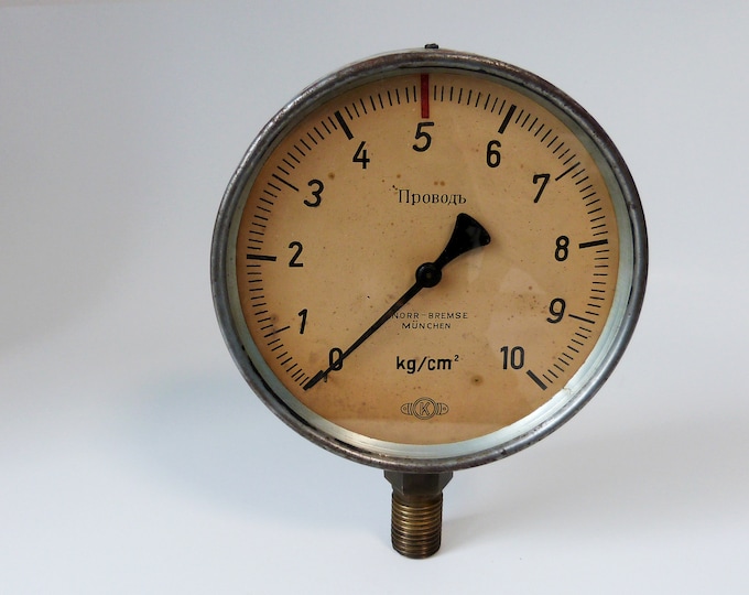 Old Manometer, Large Pressure Gauge, Air Pressure Instrument, Vintage ...