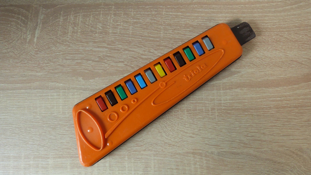 Vintage Children's Keyboard Musical Instrument, TRIOLA, Retro Toy ...