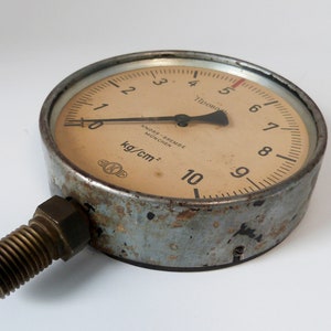 Old Manometer, Large Pressure Gauge, Air Pressure Instrument, Vintage ...