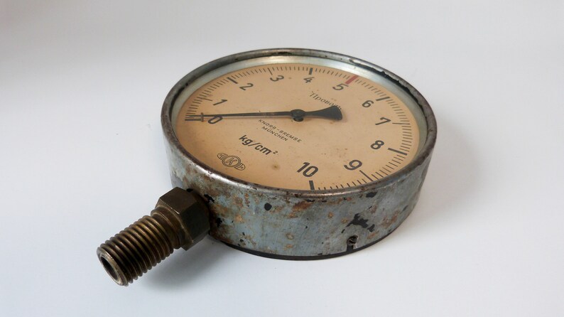 Old Manometer, Large Pressure Gauge, Air Pressure Instrument, Vintage ...