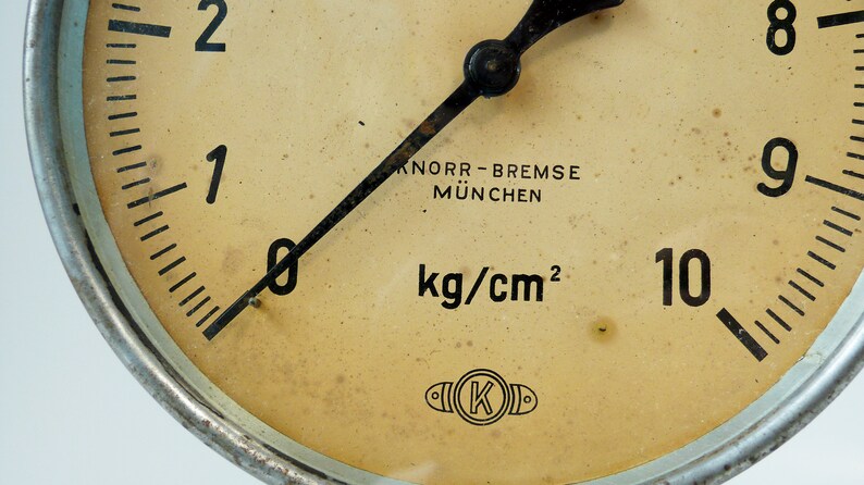 Old Manometer, Large Pressure Gauge, Air Pressure Instrument, Vintage ...