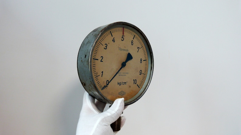 Old Manometer, Large Pressure Gauge, Air Pressure Instrument, Vintage ...