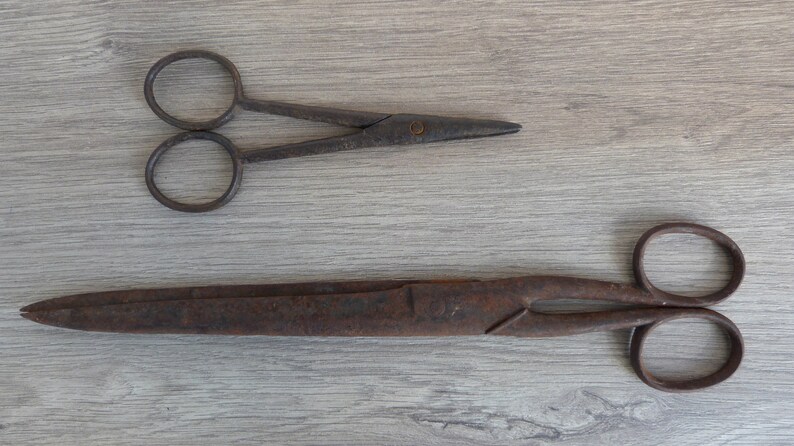 Set of Two Scissors, Vintage Embroidery Scissors, Sewing Scissors ...