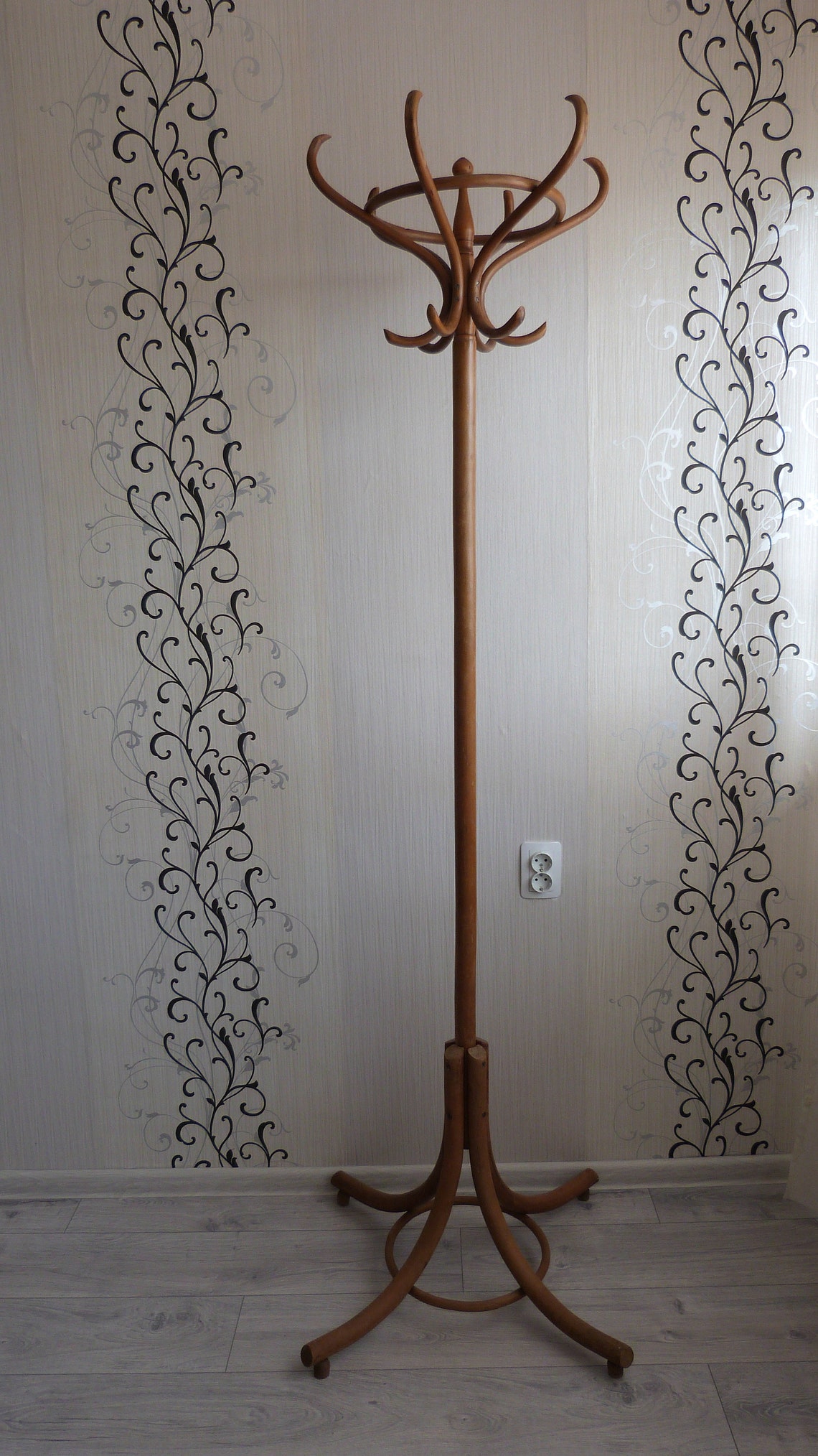 Vintage Wooden Hanger, Standing Coat Rack, Antique Coat Rack, Vintage ...