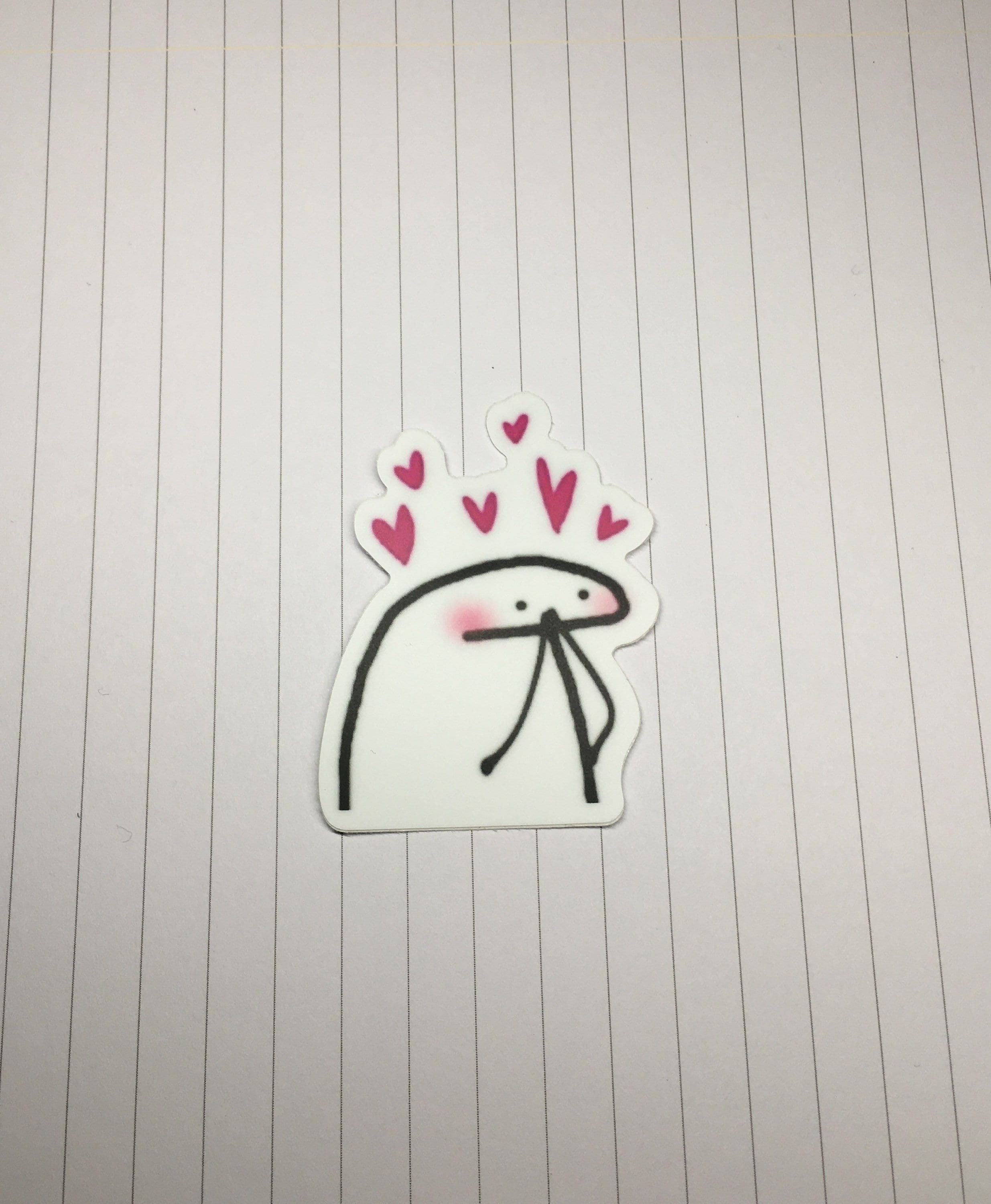 Loving Stickman With Hearts Sticker Meme Sticker Funny Sticker Laptop ...