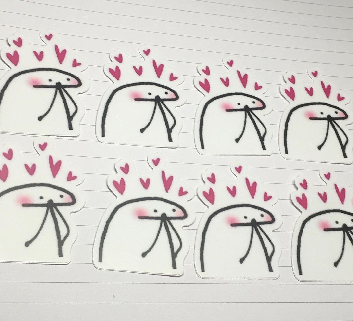 Loving Stickman With Hearts Sticker Meme Sticker Funny Sticker Laptop ...