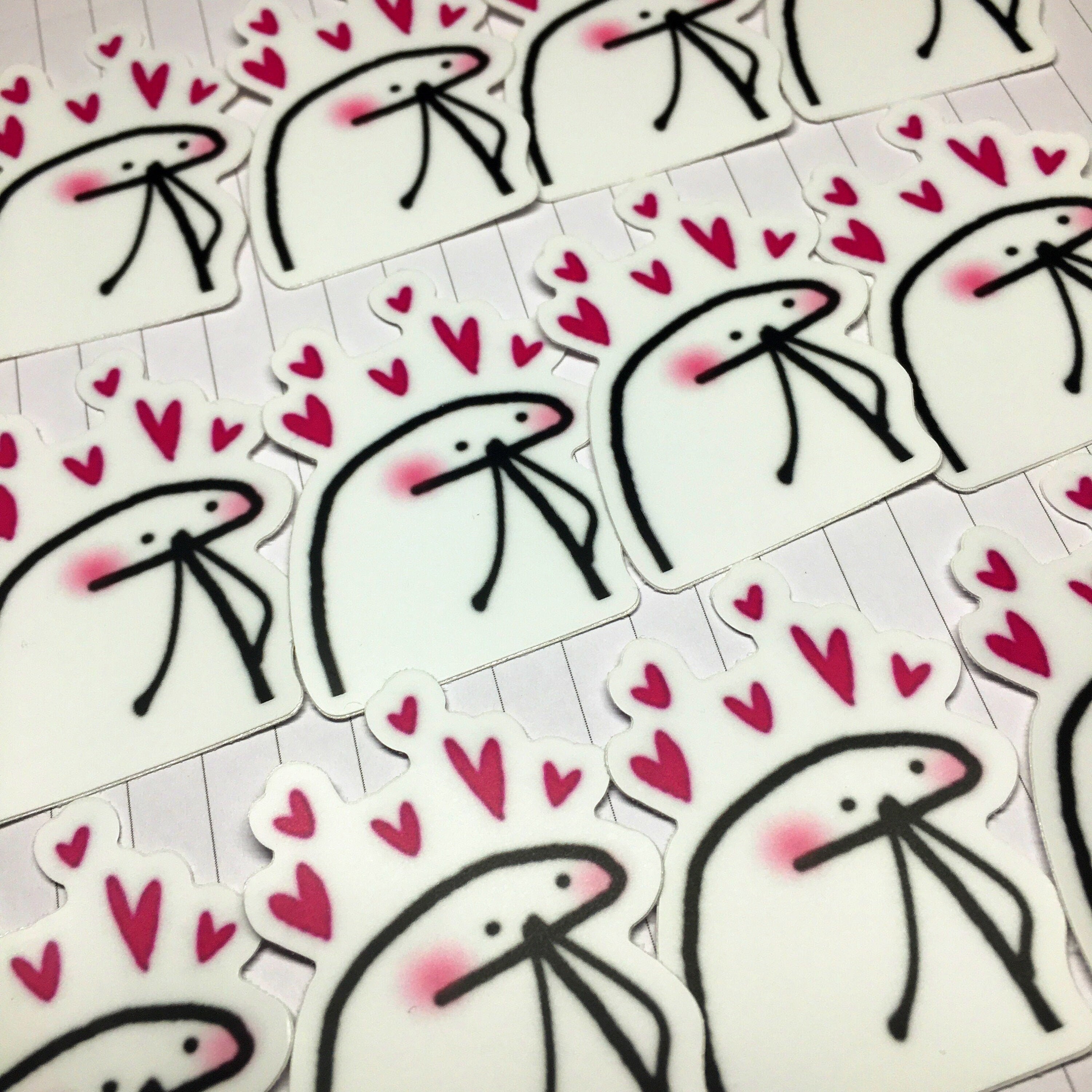 Loving Stickman With Hearts Sticker Meme Sticker Funny Sticker Laptop ...