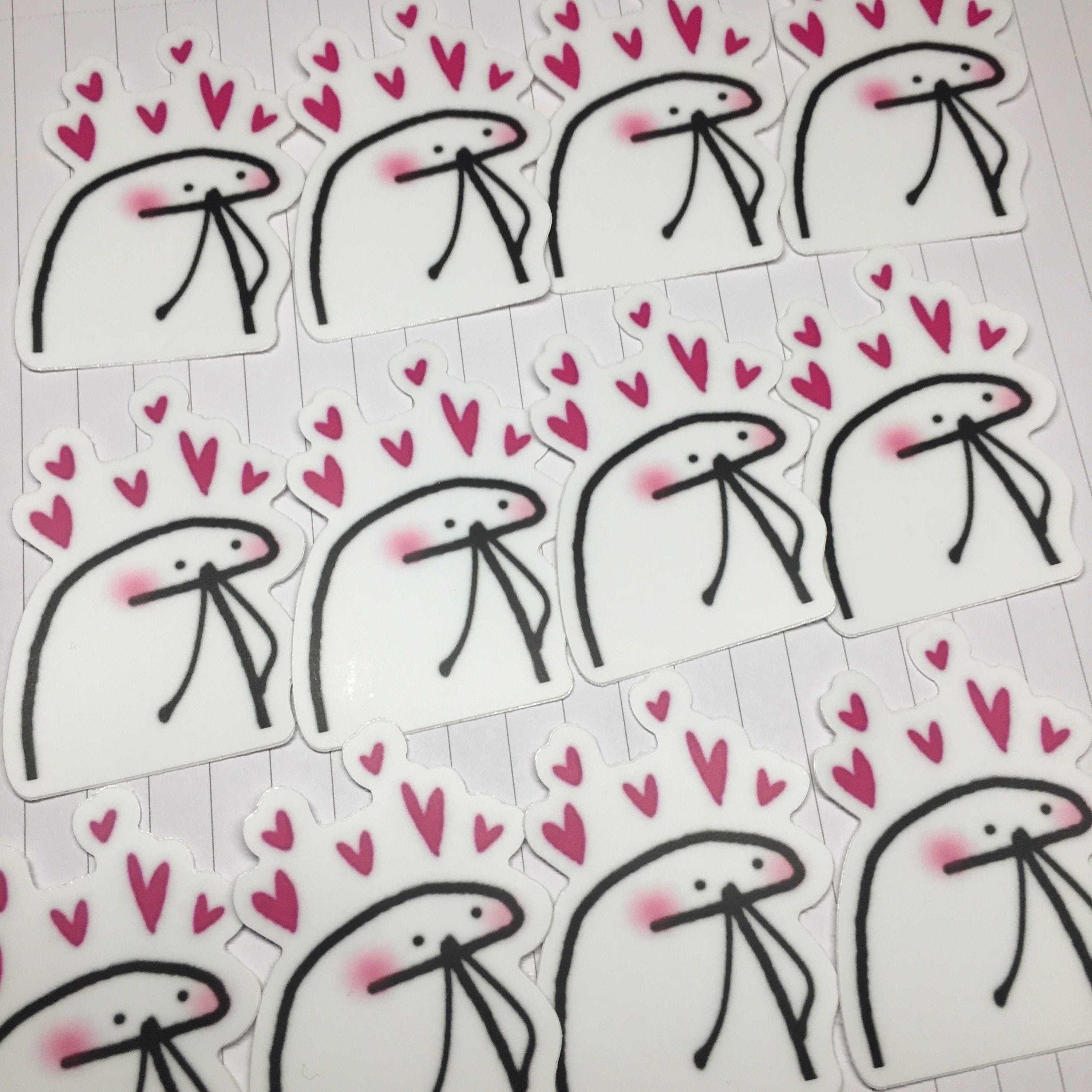 Loving Stickman With Hearts Sticker Meme Sticker Funny Sticker Laptop ...