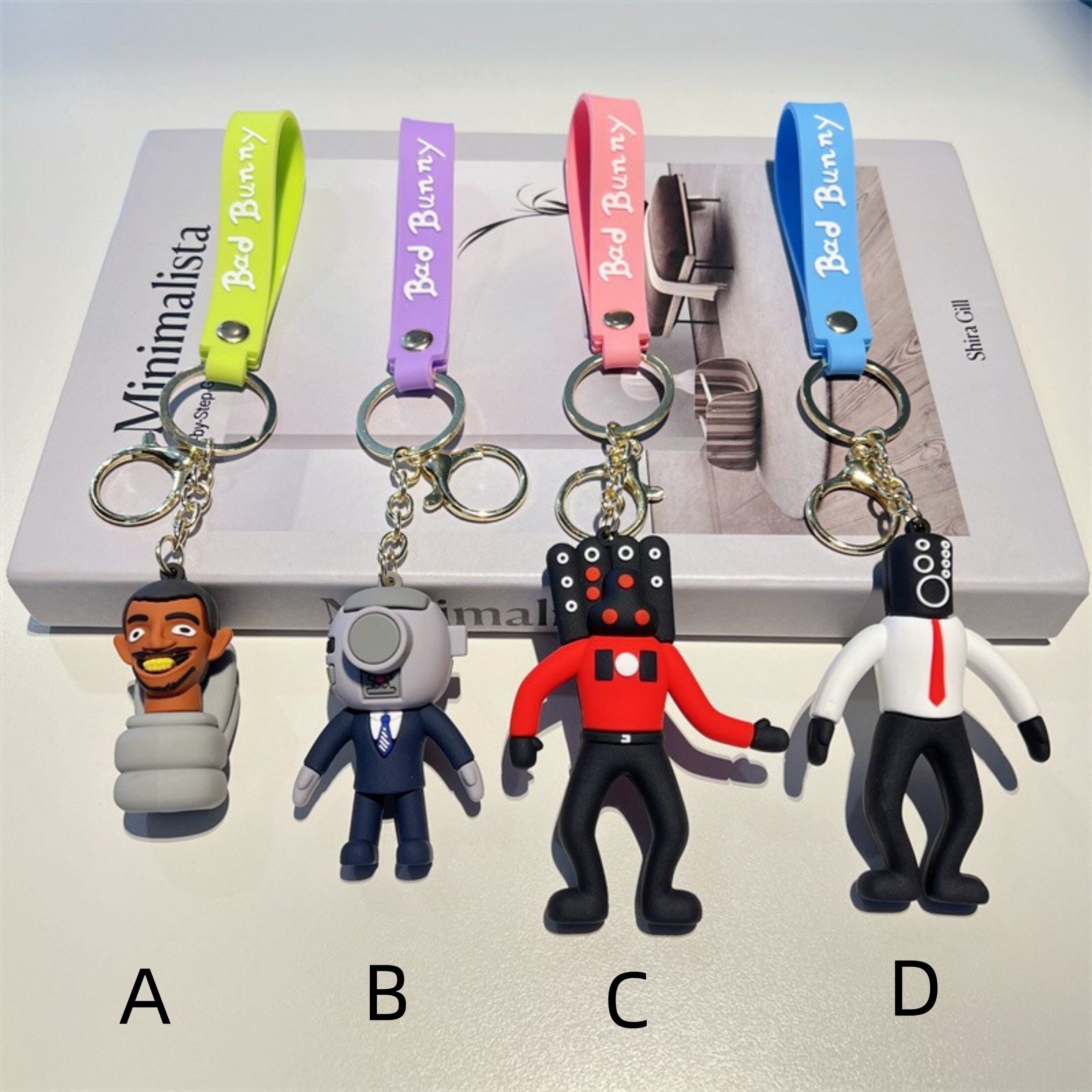Creative Skibidi Toilet Keyringfunny Toilet Man Key Ring 3D - Etsy UK